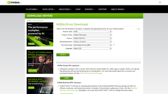 NVIDIA Driver Downloads Online